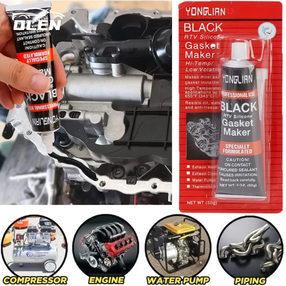 Car-Black-Sealant-Silicone-Rubber-Waterproof-High-Temperature-Resistant ...