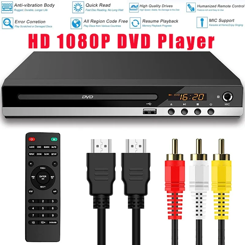 Full-HD-DVD-Player-Remote-Control-1080P-High-Definition-CD-EVD-VCD ...
