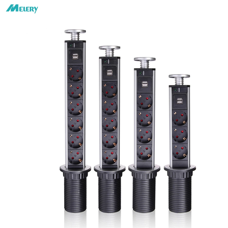 Intelligent Table Socket Pop Up Pull Power Point Sockets With Usb ...