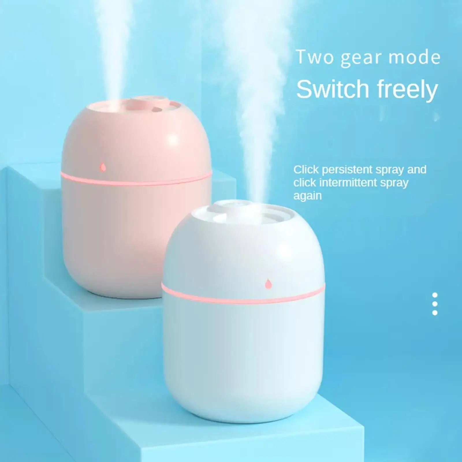 Portable USB Aroma Diffuser – 220ml Home Humidifier – Assorted Produce