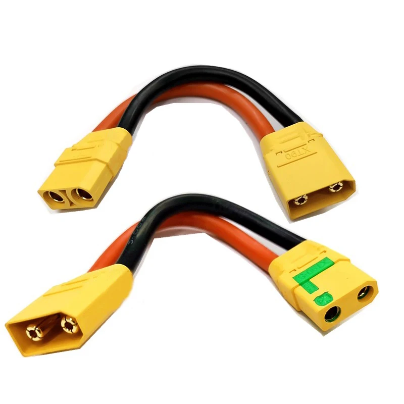 1PCS XT90 XT90S XT90 S 남성 여성 플러그 커넥터 연장선 10AWG 와이어 RC 항공기 배터리 ESC 부품에 대 ...