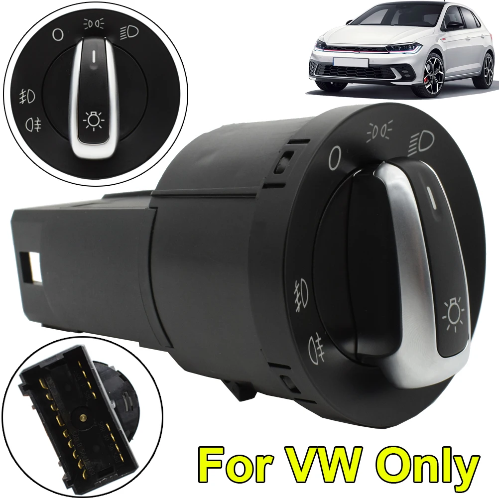 Car Headlight Control Switch Fog Light Lamp Knob For VW Passat Polo ...
