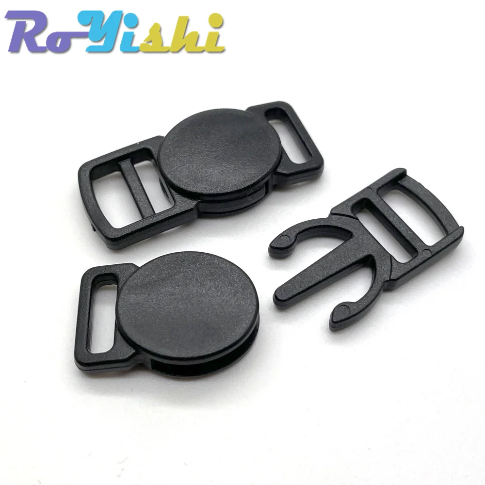 Black-Release-Buckles-Round-Plastic-Safety-Breakaway-for-Pets-Collar ...