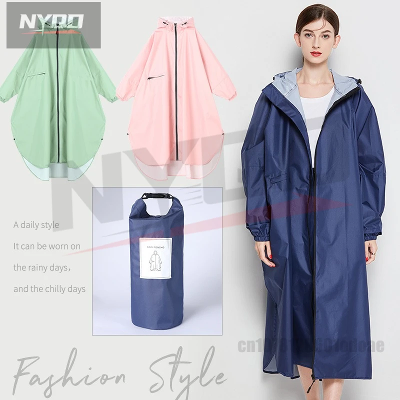 Women Breathable Raincoat Thickened Raincoat Big Rain Coat Poncho ...