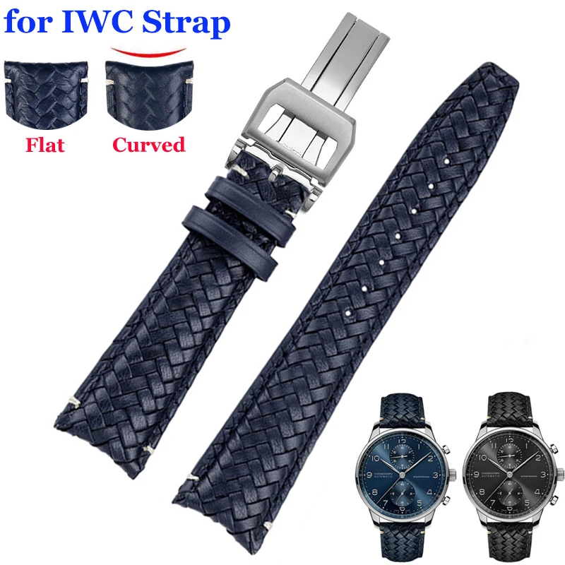 20mm-22mm-Genuine-Leather-Watch-Band-for-IWC-IW371614-IW503312 ...
