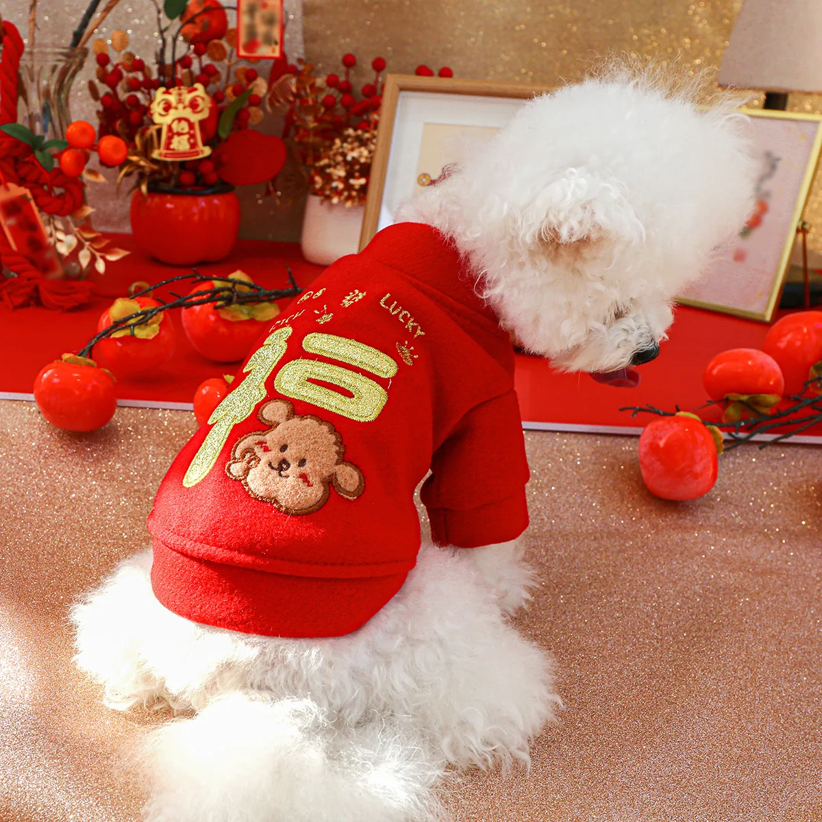 Dog Chinese New Year Outfit Costume Character,Pet Cat Spring Festival ...