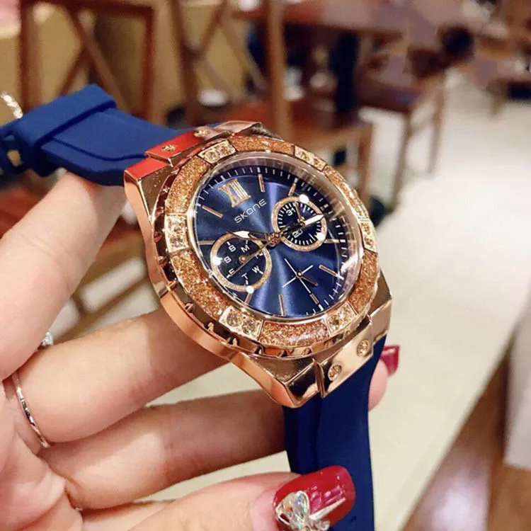 Men-s-Watches-Chronograph-Rose-Gold-Sport-Watch-Male-Diamond-Blue ...