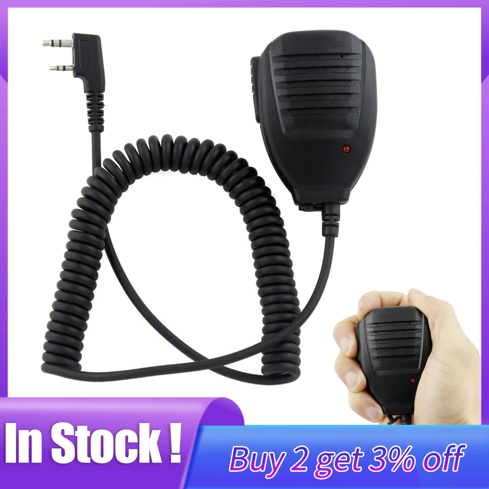 BAOFENG walkie talkie con micrófono, altavoz de mano, UV 5R V2 + BF F8 ...