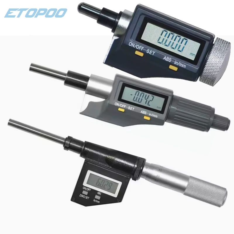 15/25/50MM Digital display micro head outer diameter micrometer head ...