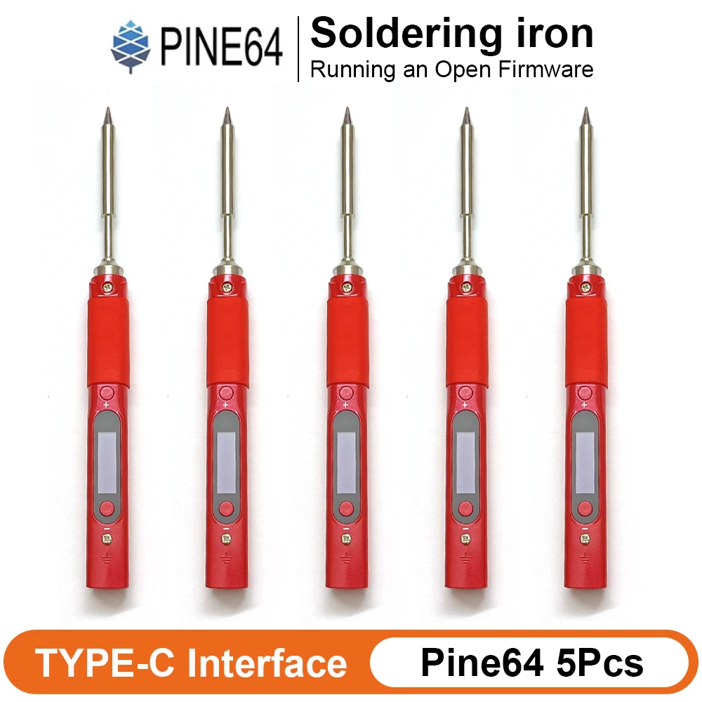5PCS Pine64 Pinecil-BB2 V1 Smart Mini Soldering Iron Portable TYPE-C ...