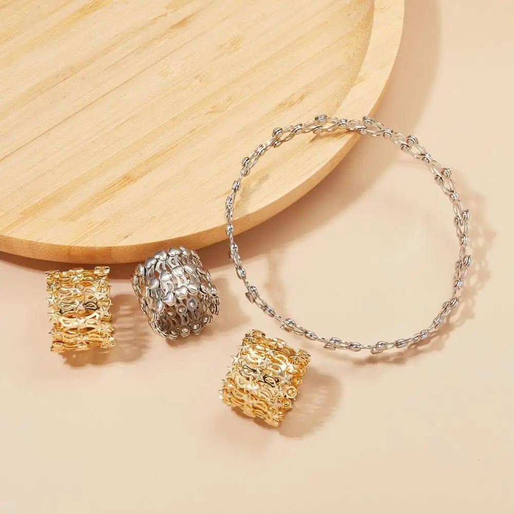 Stretchable-Bangle-Rhinestone-2-In-1-Ring-Bracelet-Women-Jewelry ...