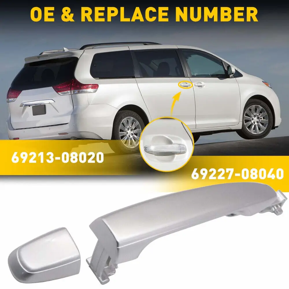 1pc-Car-Door-Handle-Rear-Left-Right-Sliding-For-Toyota-Sienna-Sienna ...