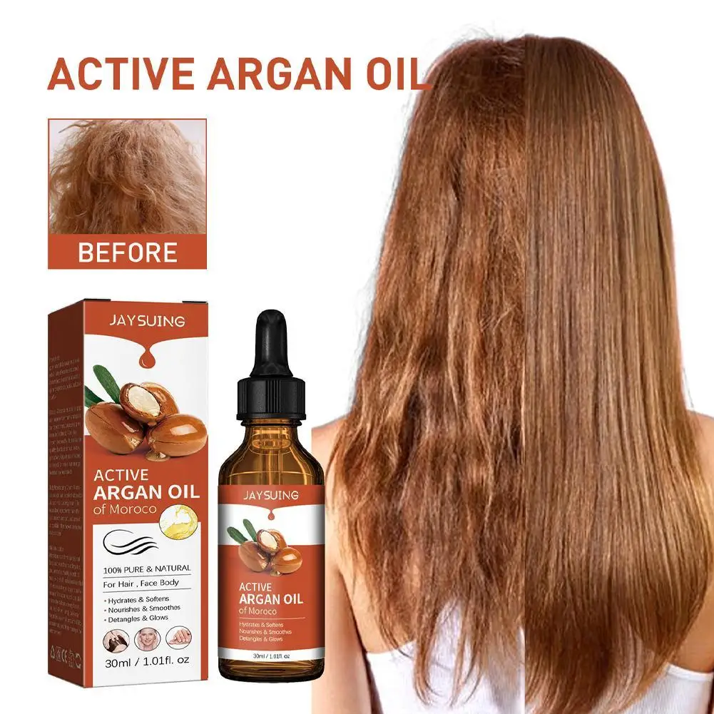 Aceite de tuerca marroquí que repara el cabello, aceite esencial que ayuda a nutrir las raíces ...