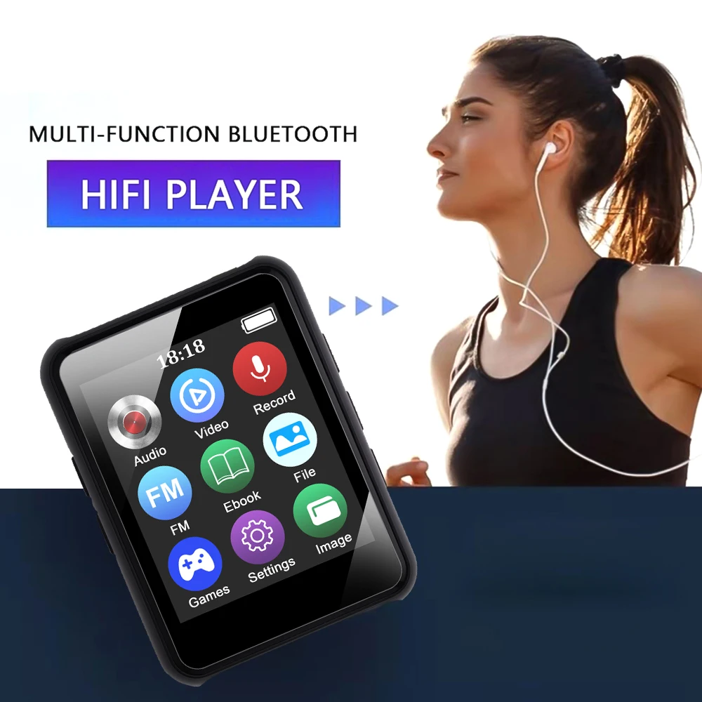 16 GO - Style tactile - Mini lecteur de musique MP3, Bluetooth, parleur ...