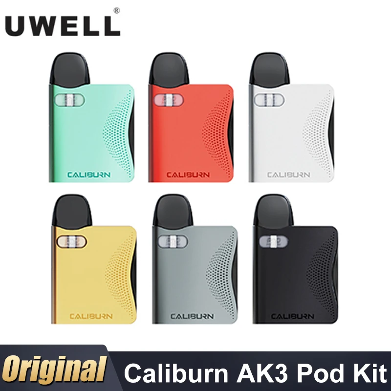 Original Uwell Caliburn AK3 Pod Kit 13W Vape 520mAh Battery 2ml ...