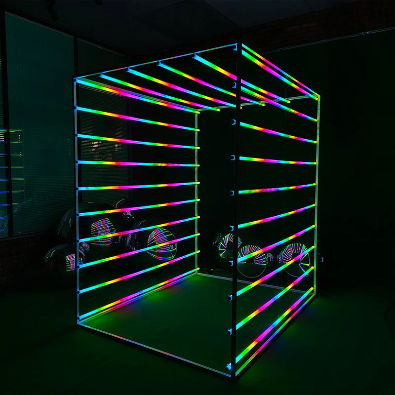 Custom Design Removable RGB Light Emitting Diode Tunnel Photo Booth ...