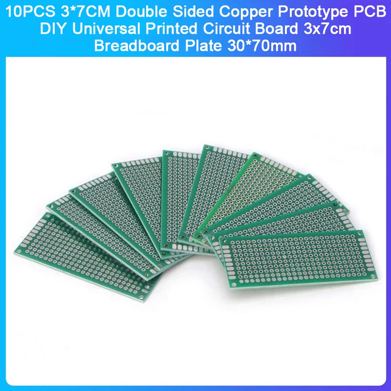 10PCS-3-7CM-Double-Sided-Copper-Prototype-PCB-DIY-Universal-Printed ...