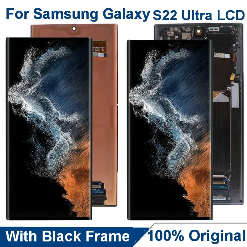 Original-For-Samsung-Galaxy-S22-Ultra-5G-LCD-SM-S908B-S908U-S908-AMOLED ...