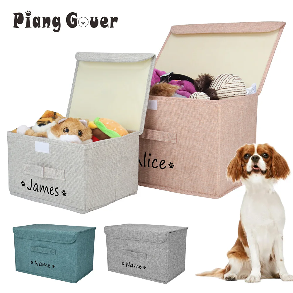 Personalized-Dog-Clothes-Storage-Basket-Folding-Pet-Toy-Storage-Box ...