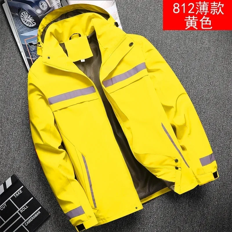 New-men-s-jacket-fashionable-reflective-striped-hooded-jacket-outdoor ...