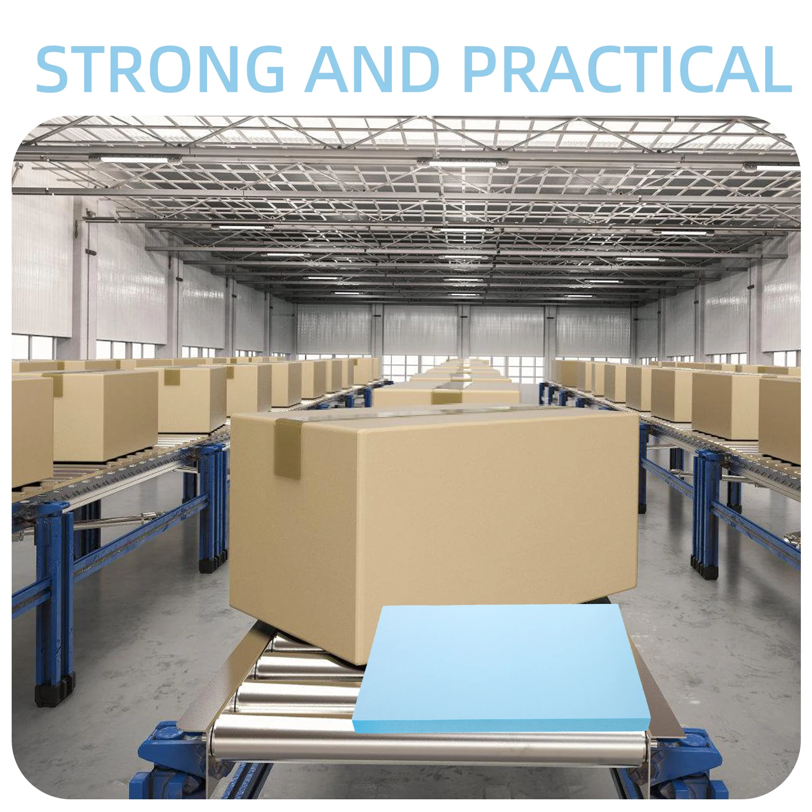 2Pcs High-Density Foam Sheets Polyurethane Cuttable Padding for Tool ...