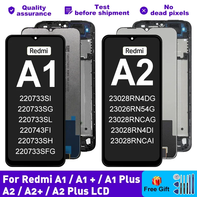 Ensemble-cran-tactile-LCD-pour-Xiaomi-Redmi-A1-A1-Plus-220733SI-A2-A2 ...