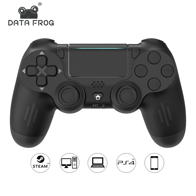 DATA FROG Wireless Bluetooth compatible Controller For PS4 Game Console Vibration Gamepad For ...