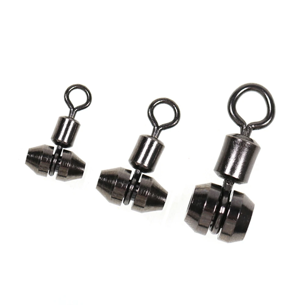 10pcs 360° Rotation Cross Line Swivels Heavy Duty 3 Way Bearing Swivels ...