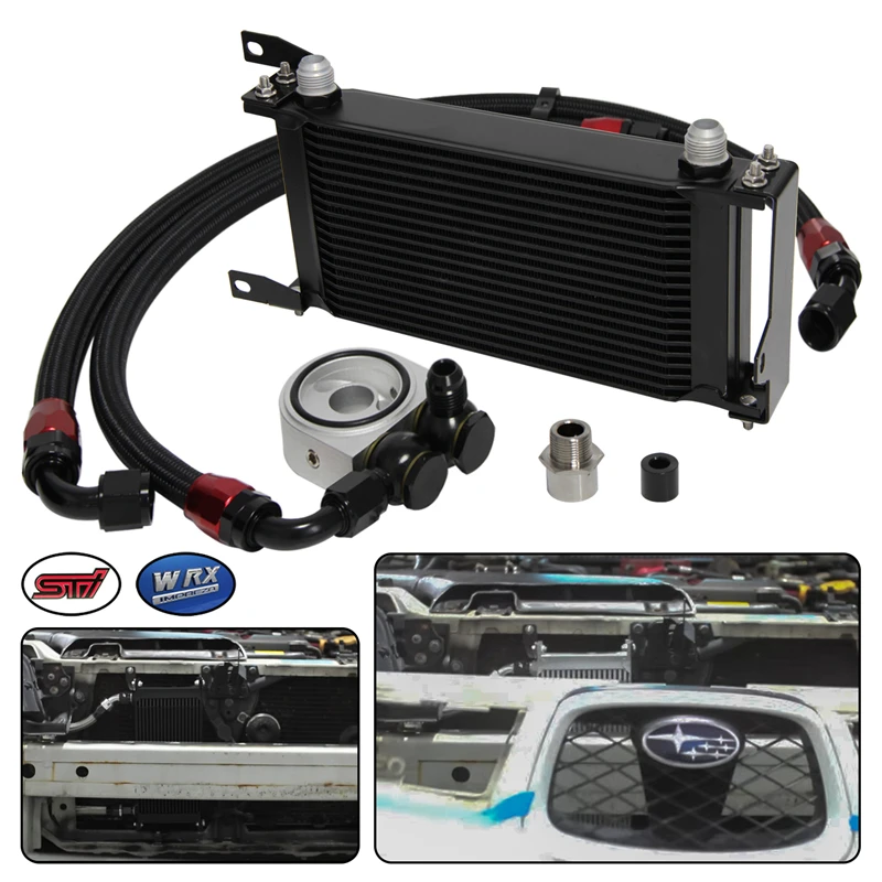 19 Row Engine Oil Cooler Kit Fits For Subaru Impreza Wrx Sti 2006 2007