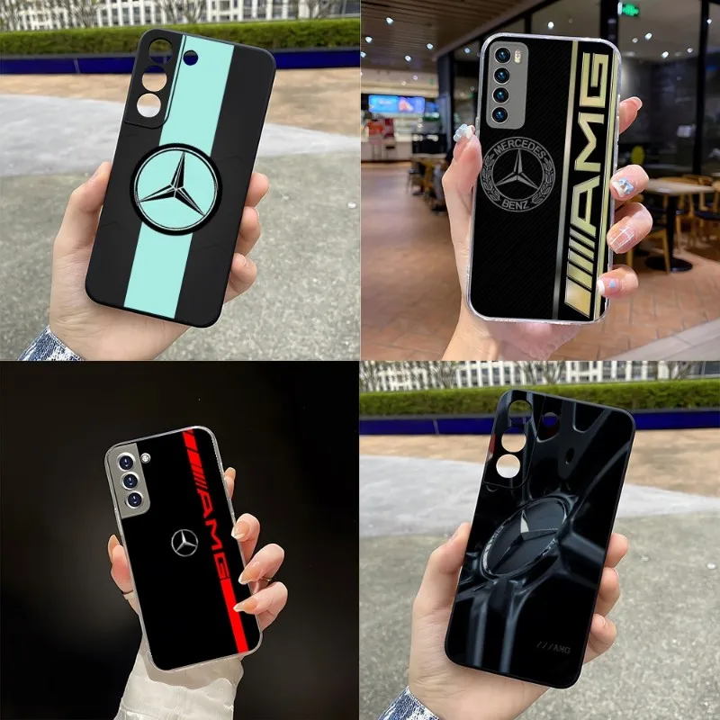 Luxury Car Mercedes Benz Phone Case New For Samsung S23 Note 20 10 S30 ...
