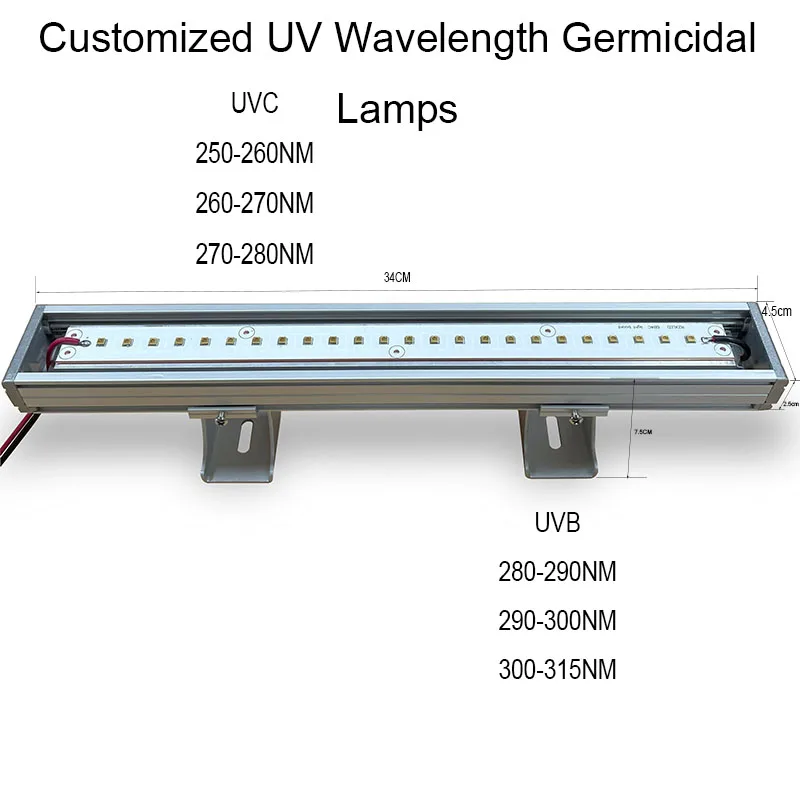 LED-12W-Ultraviolet-254NM-275NM-260NM-295nm-310nm-light-tube-with ...