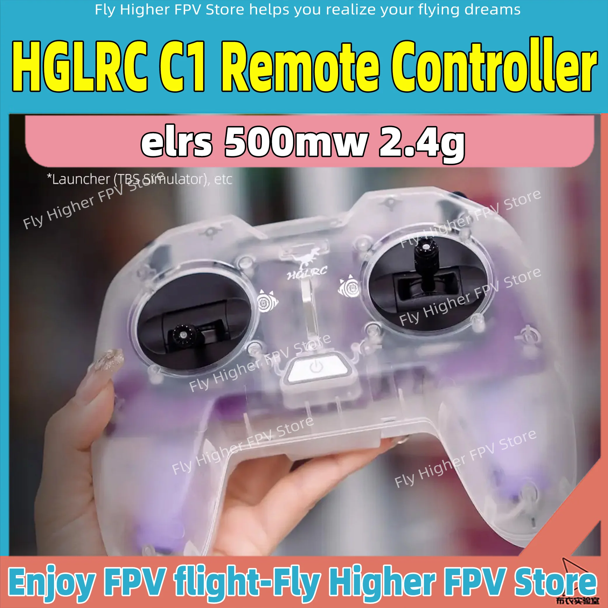 HGLRC-C1-Remote-Controller-Built-in-500mW-ELRS-2-4G-TX-Module-with ...