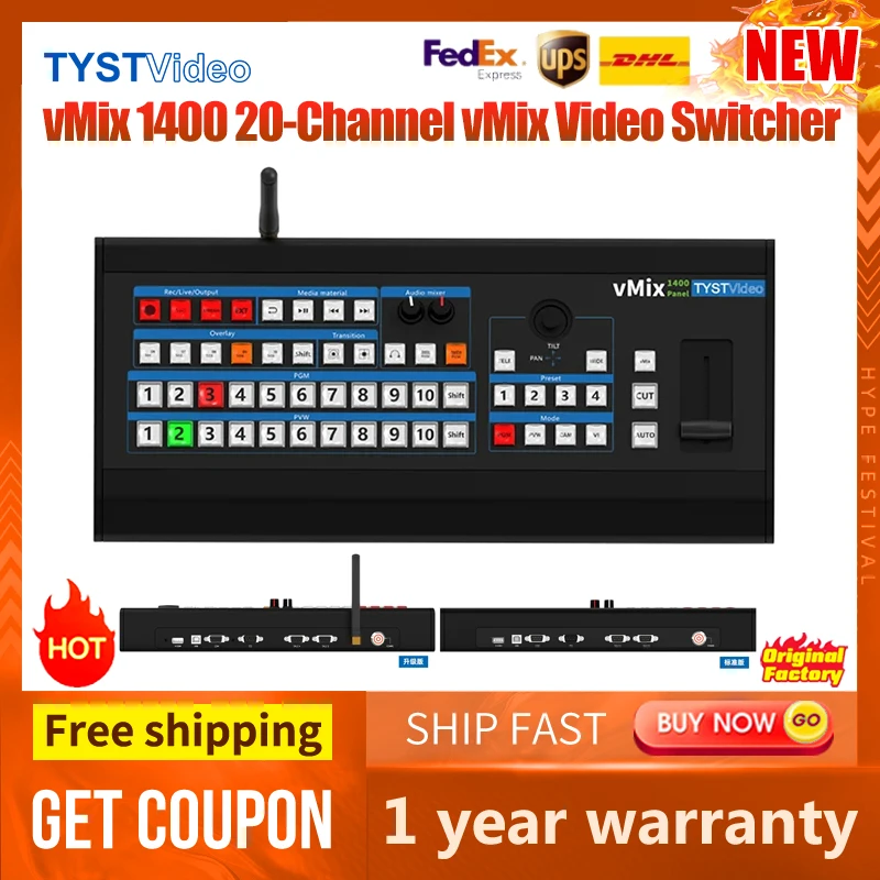 TYST-VIDEO-vMix-1400-20-Channel-vMix-Video-Switcher-Mixer-for-Live ...