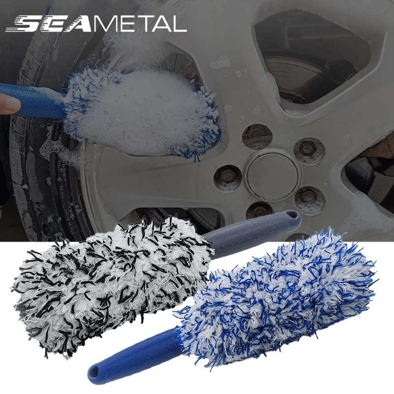SEAMETAL-Car-Cleaning-Brush-Car-Wash-Portable-Plush-Wheel-Tire-Rim ...