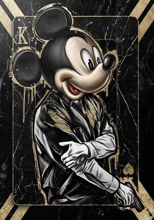 Gangster Mickey And Minnie Drawings