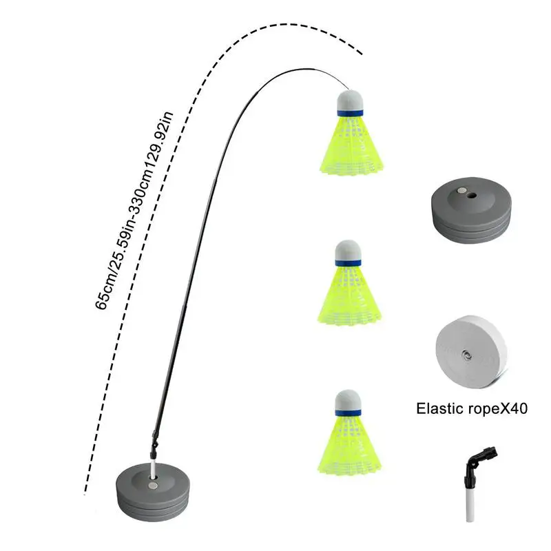 Extensible-Badminton-Self-Training-Practice-Tools-Outdoor-Game-Set ...
