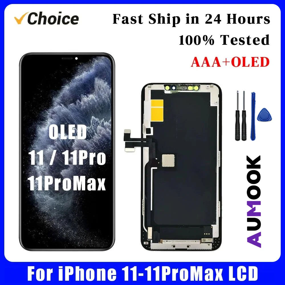 Pantalla-LCD-OLED-para-iPhone-11-11Pro-11promax-montaje-de-digitalizador-con-pantalla-t-ctil ...