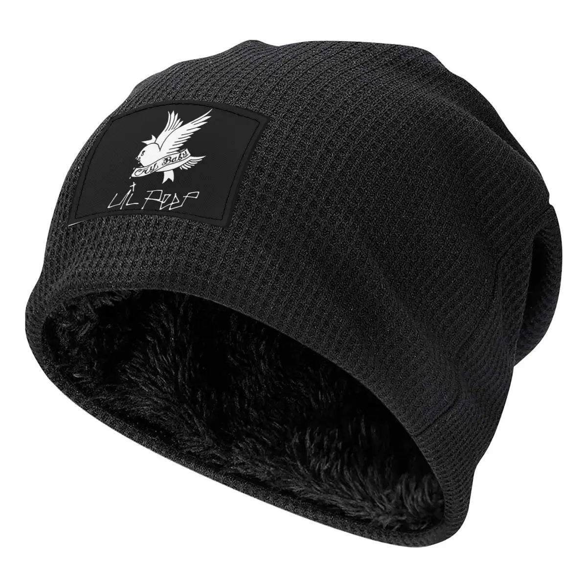 Logo Lil Peep Men Women Adult Beanies Caps Fleece-Lined Bonnet Hat Warm ...