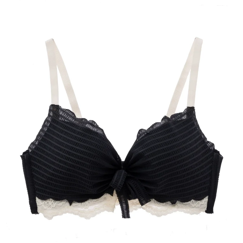 Delicate-Lace-Bindings-Push-up-Gather-Lace-Bra-Underwear-Comfort-Simple ...