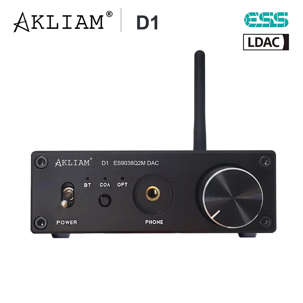 AkLIAM-D1-ES9038Q2M-Audio-Dac-QCC5125-Bluetooth-Hifi-LDAC-Sound-Decoder ...