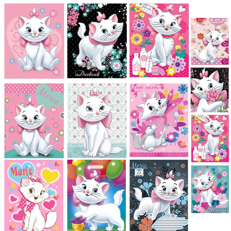 Oil-Painting-By-Number-Disney-Cartoon-Mary-The-Cat-DIY-Hand-Painted ...