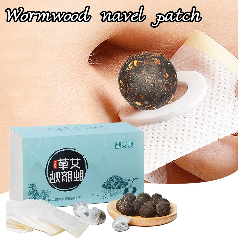 Moxibustion-Navel-Patches-Stickers-Wormwood-Patch-Natural-Herb-Self-Heating-Pain-Navel-Paste ...