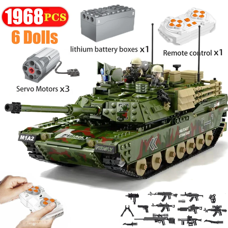 WW2 Military Leopard Tank M1A2 Leopard 2 Tank Bricks Model - The Brick ...