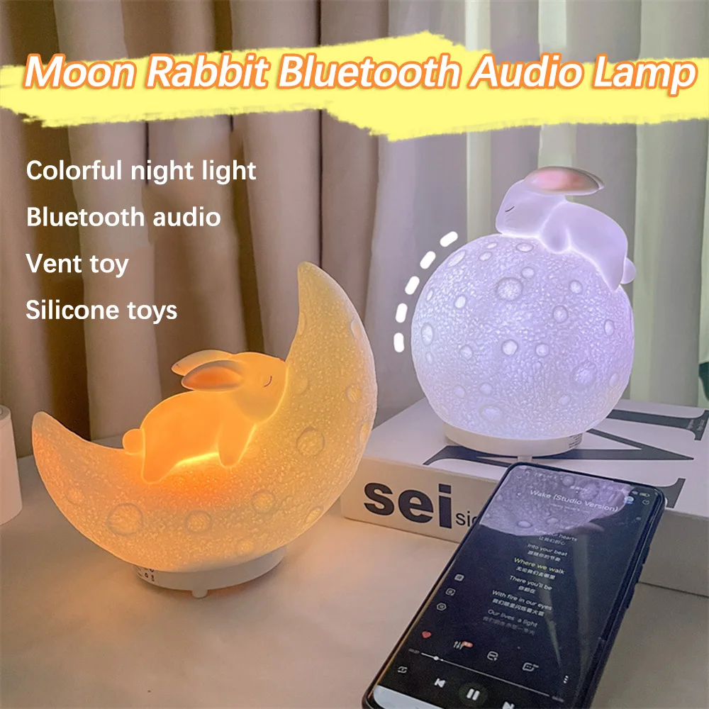 Moon-Planet-Cute-Rabbit-Patting-Light-Bluetooth-Speaker-New-Creative ...