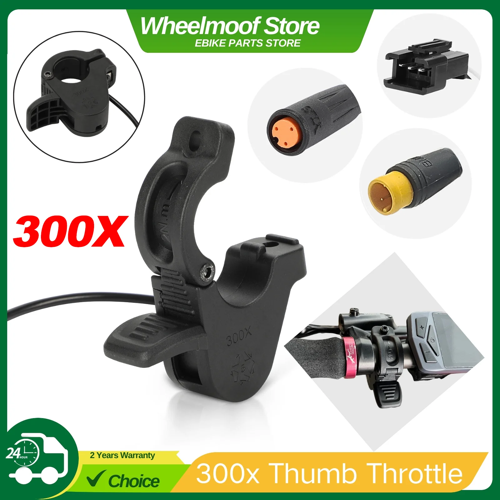 WUXING 300X Electric Bike Fast Release Thumb Throttle, Speed ...