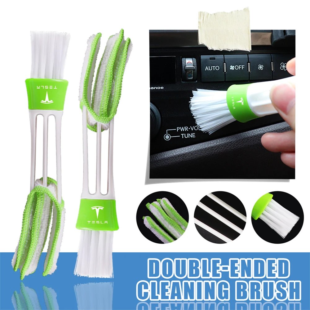 Car-Cleaning-Brush-Panel-Keyboard-Detailing-Cleaner-For-Tesla-Model-3-Y ...