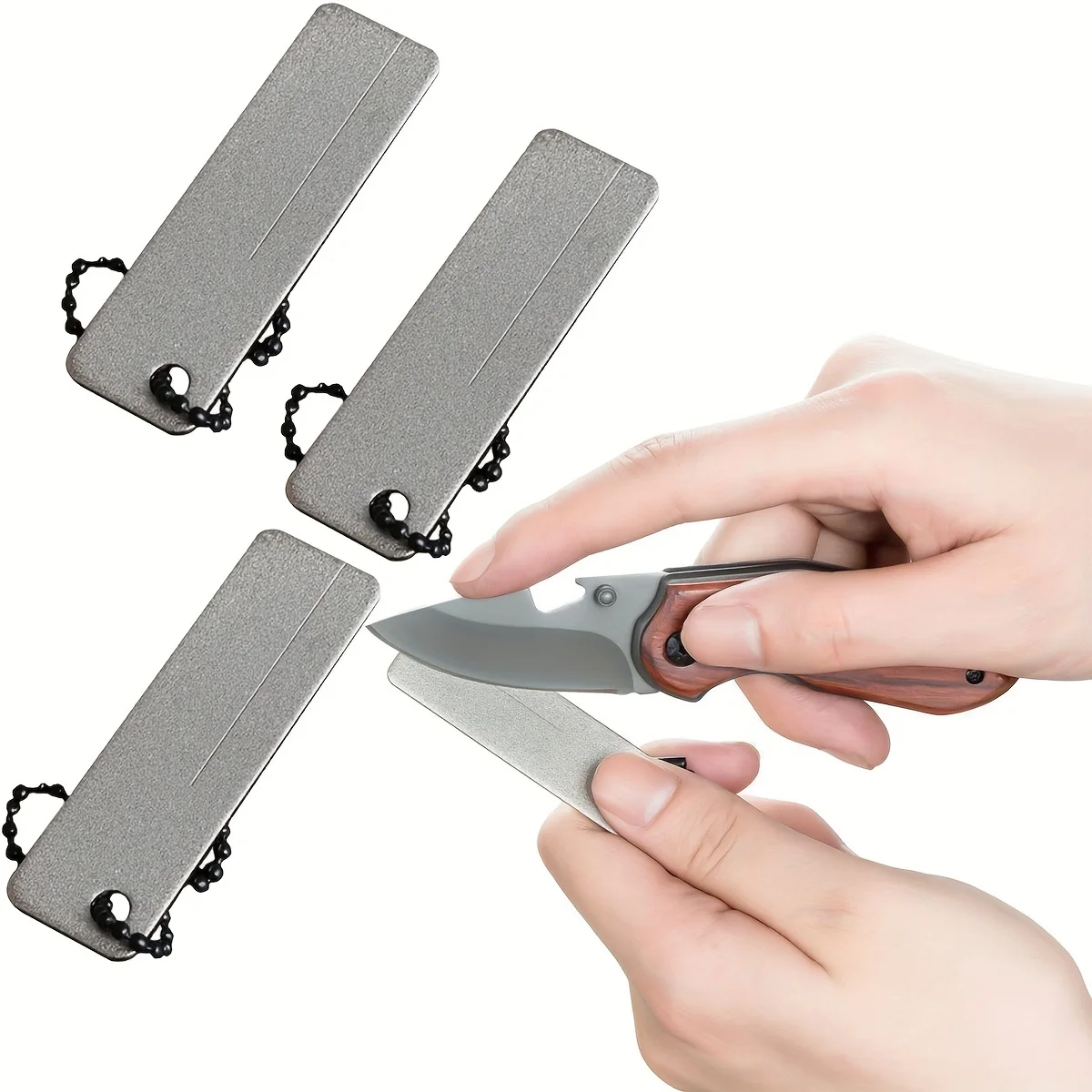 Knife-Sharpener-Diamond-Pocket-Tools-Mini-Keychain-Outdoor-Camping ...