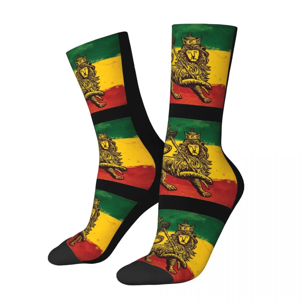 One Love Jamaican Rasta Reggae Socks Dress Socks for Men & Women Warm ...