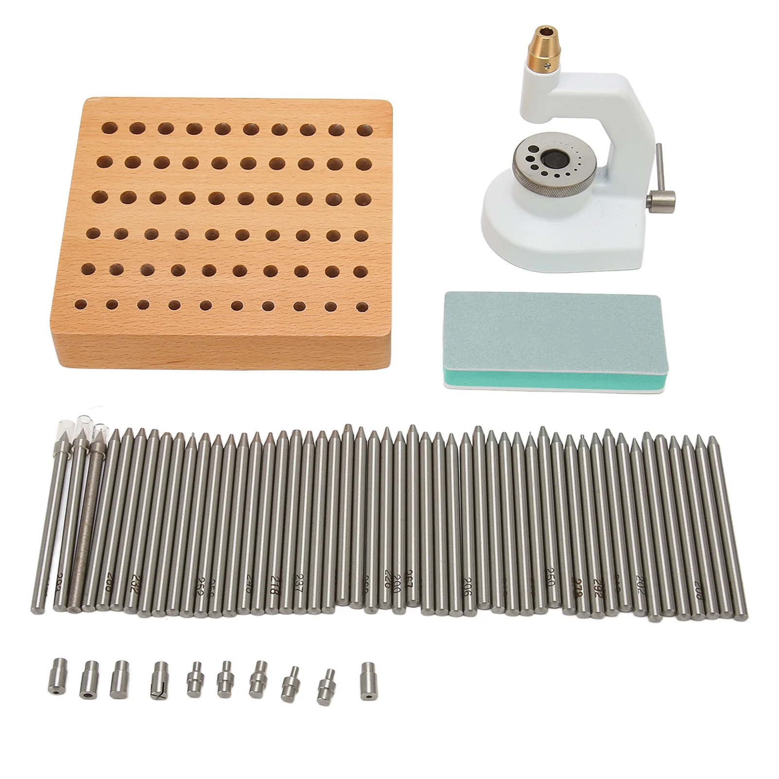Watch-Repair-Staking-Tool-Press-Set-Watchmaker-Jewelling-Punching-Kit-with-50-Punches-10-Stakes ...