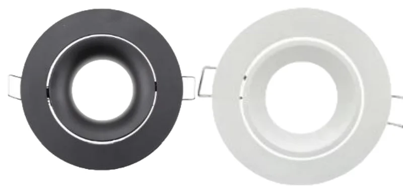 Round-Style-Downlight-Trim-Ring-for-GU10-MR16-Black-White-Adjustable ...